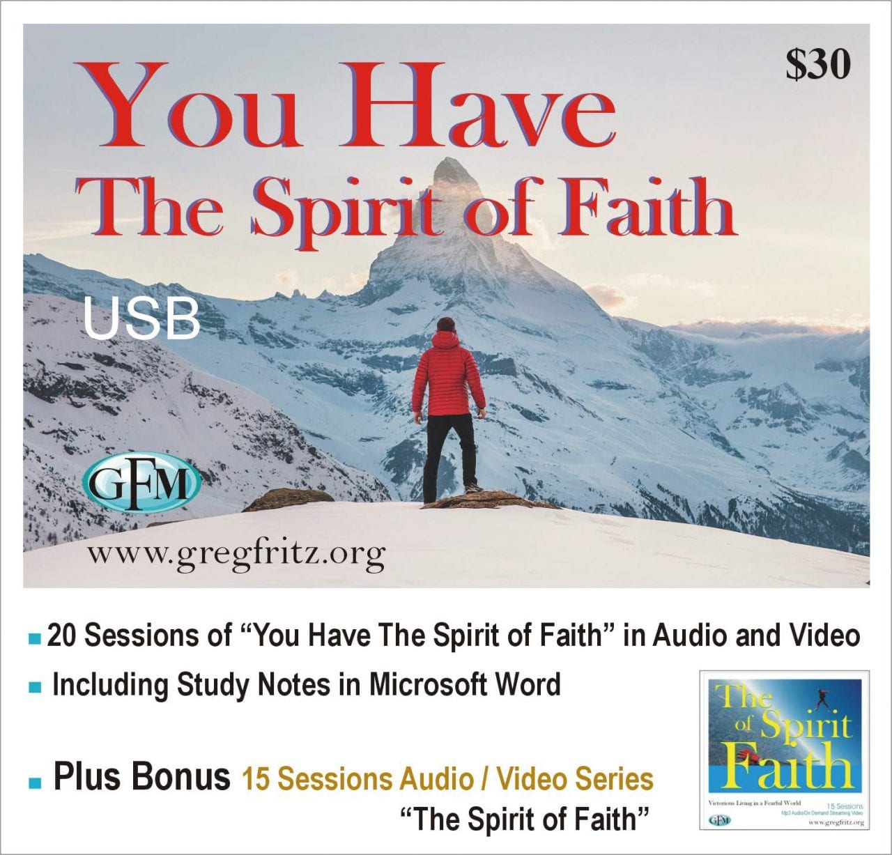 You Have The Spirit of Faith USB Bundle - Greg Fritz Ministries