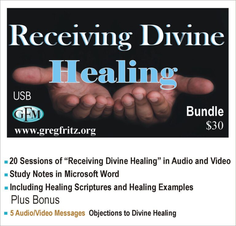 Receiving Divine Healing USB Bundle - Greg Fritz Ministries